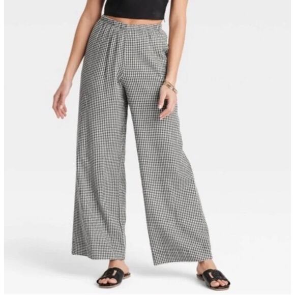 a new day | Pants & Jumpsuits | Target A New Day Gingham Print Elastic ...
